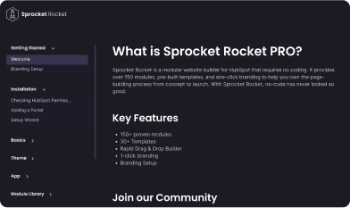 Sprocket Rocket PRO | Modular Website Builder - Sprocket Rocket